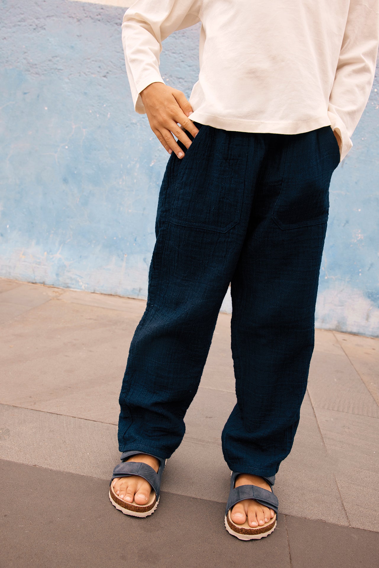 Pantalon - Batcha Indigo – Bonton Paris